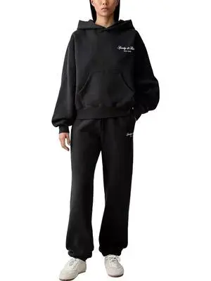 SPORTY & RICH Sporty & Rich Logo-Print Drawstring Track Pants