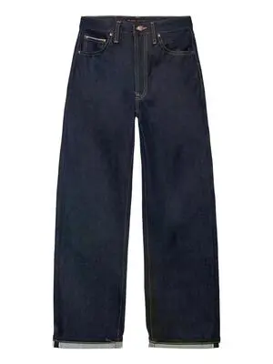 Nudie Jeans High-waist Wide-leg Jeans - Blue