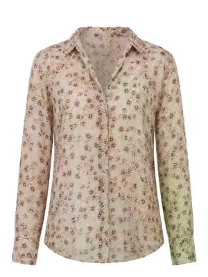 MORGHY Floral Print Long-sleeve Shirt - Brown