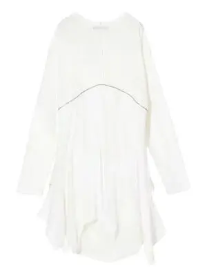 Undercover Zip-detail Layered T-shirt - White