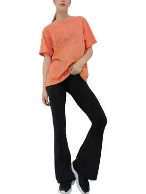 P.E Nation Embossed Cotton Logo T-shirt - Orange