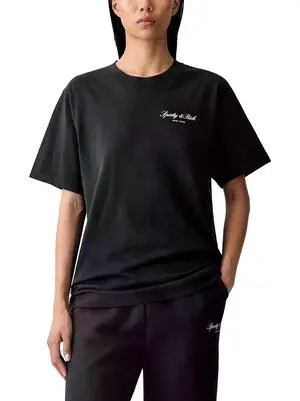 SPORTY & RICH SPORTY & RICH Cotton Logo T-Shirt