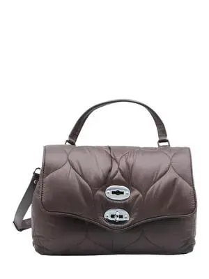 ZANELLATO Small Postina Quilted Leather Tote Bag - Brown