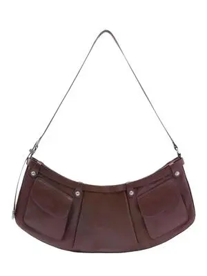 PINKO Engraved-Buckle Pocket Shoulder Bag