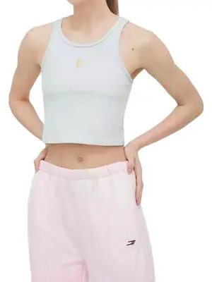 P.E NATION P.E Nation Ribbed Logo-Embroidered Crop Top