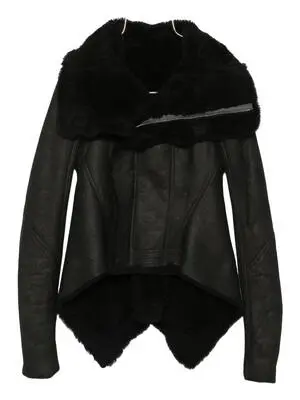 Rick Owens RICK OWENS Asymmetrical Leather Jacket Nero