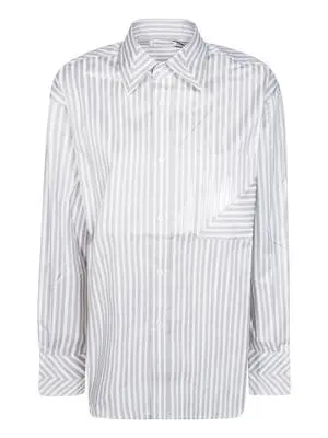 VICTORIA BECKHAM VICTORIA BECKHAM Striped Cotton Shirt With Pocket Detail