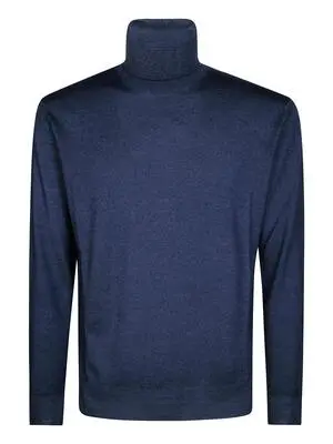 Altea Altea Merino Wool Turtleneck Sweater Blu