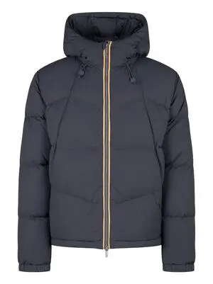 K-WAY Fancy Nylon Down Jacket - Blue Depth