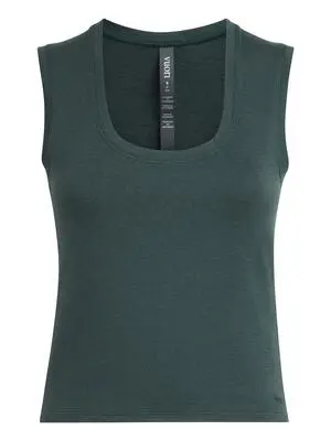 Vuori Halo Essential Scoop Neck Tank Top - Grey