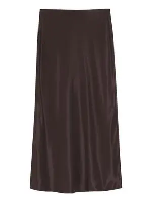 BOSS BOSS Midi-Length A-Line Skirt In Lustrous Fabric