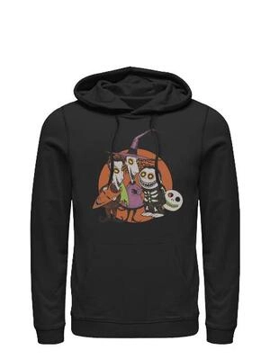 THE NIGHTMARE BEFORE CHRISTMAS Lock, Shock, And Barrel Graphic Hoodie - Black