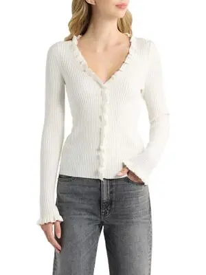 Mango MANGO Azucena Cardigan Ecru