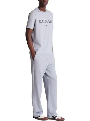 Balmain T-shirt With Print - Grey