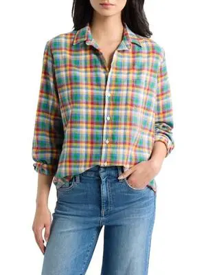 Frank & Eileen Eileen Checked Cotton Flannel Shirt - Multi Check Flannel