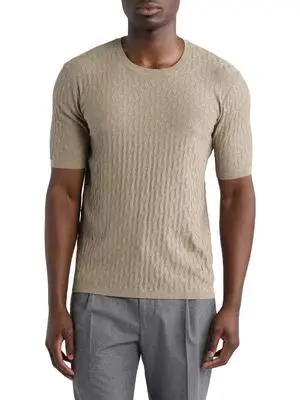 Emporio Armani Short Sleeve Sweater T-shirt - Grey
