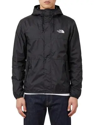 The North Face Seasonal Mountain Hooded Windbreaker Jacket - Black