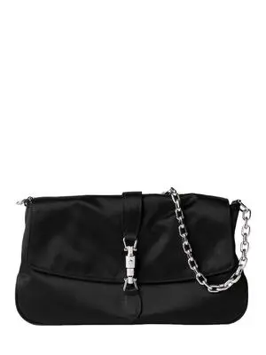 Gucci Aperitivo Medium Silk Shoulder Bag - Black
