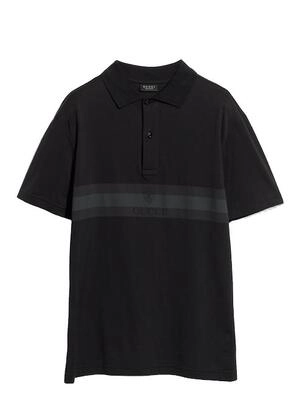 Gucci Cotton Jersey Polo Shirt With Print - Black