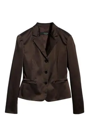 Gucci Stretch Acetate Duchesse Jacket - Brown