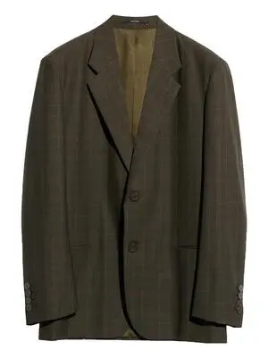 Gucci Prince Of Wales Wool Single-breasted Jacket - Black