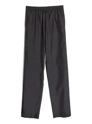 Gucci Gucci Silk Poplin Leisure Pants With Web Detail Black