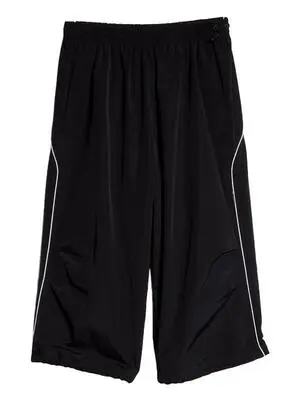 Gucci Cotton Nylon Bermuda With Embroidery - Black