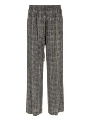 ERMANNO SCERVINO Ermanno Scervino All-Over Crystal Embellished Wide-Leg Trousers