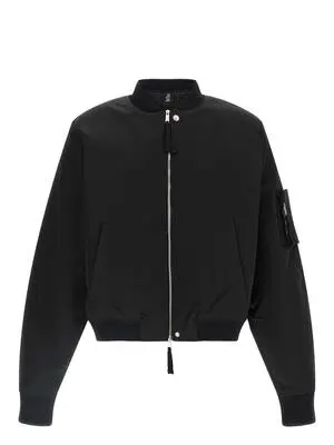THOM KROM Zipped Bomber Jacket - Black