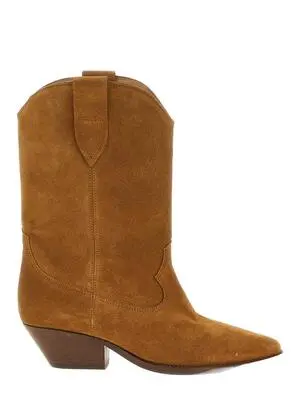 Isabel Marant Étoile Duerto Suede Western Boots - Brown