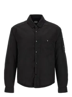 C.P. COMPANY C. P. Company 'chrome-r Padded Button' Overshirt Black