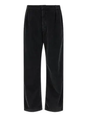 THE ROW THE ROW Paulo Cotton Corduroy Trousers Black