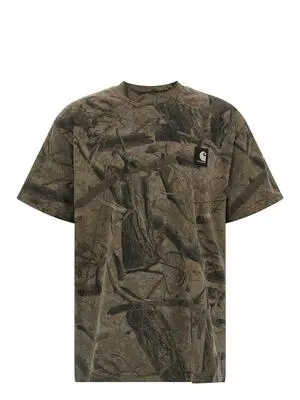 CARHARTT WORK IN PROGRESS 'feather Tree' Print T-shirt