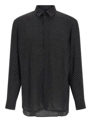 TOM FORD Micro-print Shirt Black
