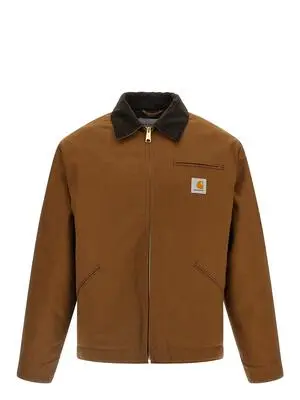 Carhartt Work In Progress Og Detroit Canvas Jacket - Brown