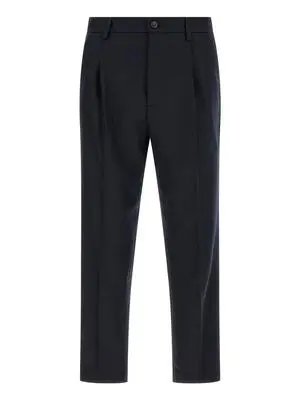 DEPARTMENT 5 Gin Pleated Wide-leg Trousers - Blue