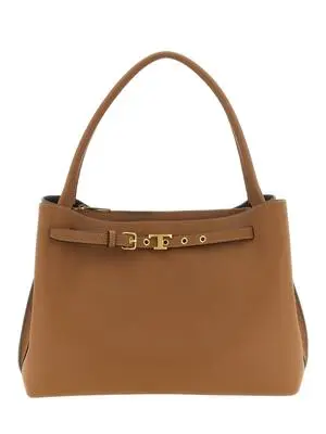 TOD'S Tim Top Handle Piccola Handbag - Brown
