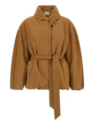 Isabel Marant Étoile Isabel Marant Volinda Belted Cocoon Jacket Brown