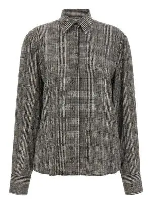 ERMANNO SCERVINO Ermanno Scervino Prince Of Wales Rhinestone Embellished Shirt