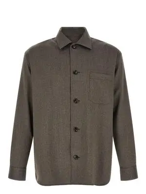 Brioni Workwear' Shirt - Brown