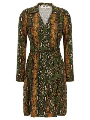 DIANE VON FURSTENBERG DIANE VON FURSTENBERG Printed Silk Jersey Wrap Dress