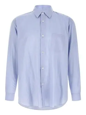 SSSTEIN Cotton And Silk Shirt - Light Blue