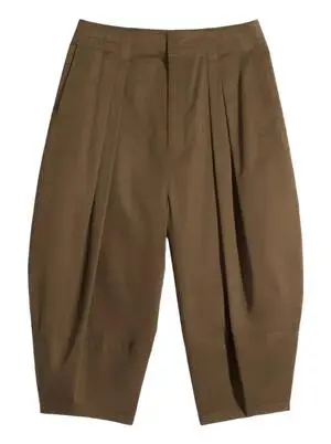LEMAIRE Volume Bermuda Shorts - Brown