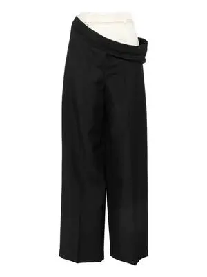 RÓHE Double Waistband Trousers - Black