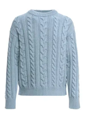 MALO Malo Cable Knit Crewneck Sweater