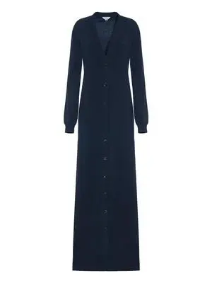 Malo Long Cashmere Cardigan - Navy