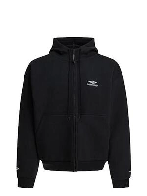 Balenciaga 3b Sports Icon Hoodie - Black