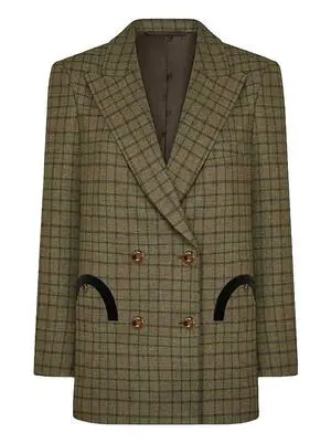 BLAZÉ MILANO Olmid Everyday Double Breasted Blazer - Green