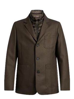 MOORER Wool, Polyamide, And Cashmere Single-breasted Coat - Brown