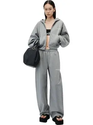 Alexander Wang Logo Print Relaxed Sweatpants - Sidewalk